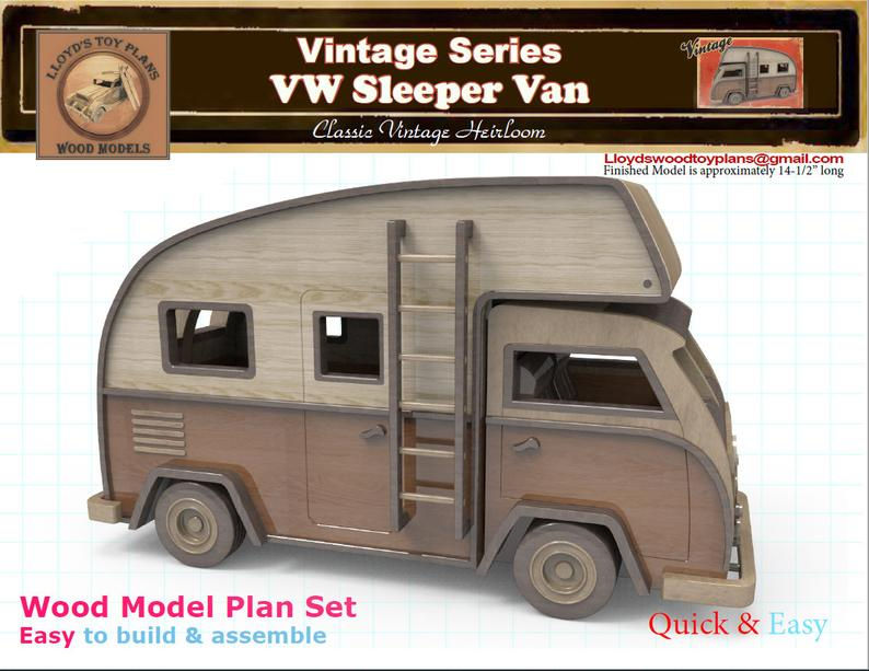 VW Sleeper Van | Lloydswoodtoyplans