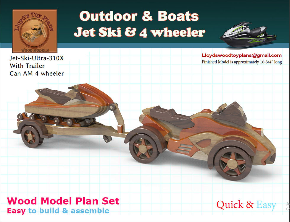 Jet Ski & 4 wheeler | Lloydswoodtoyplans
