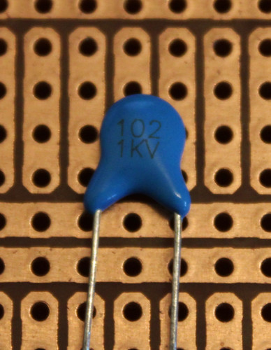 Ceramic Disc Capacitor 1000pF 1Kv Tol: ? 5, 10, 25, 50 pcs | Xtals.co.uk
