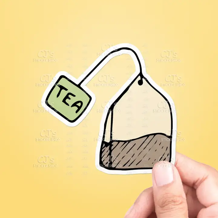 Tea Bag Sticker Vinyl Decal | Grow & Co.