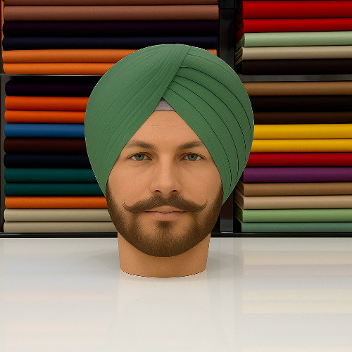 Pure Pista Color Turban | Premium Quality | The Singh Store