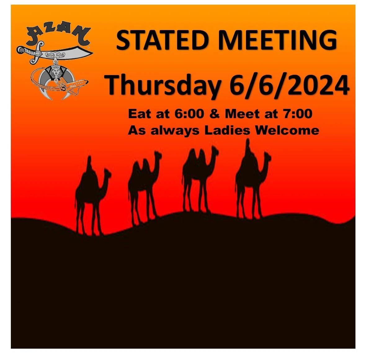 Stated Meetings | Azan Shriners