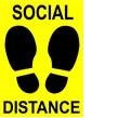 Social Distance Floor Decal | acmeshippingsupplie