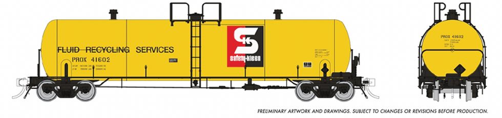 RAPIDO TRAINS: Procor 20,000 gallon general purpose tank car
