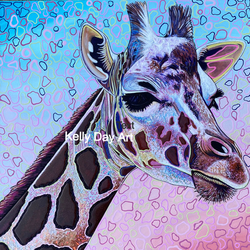 (40% OFF) Giraffe Original | www.kellydayart.com