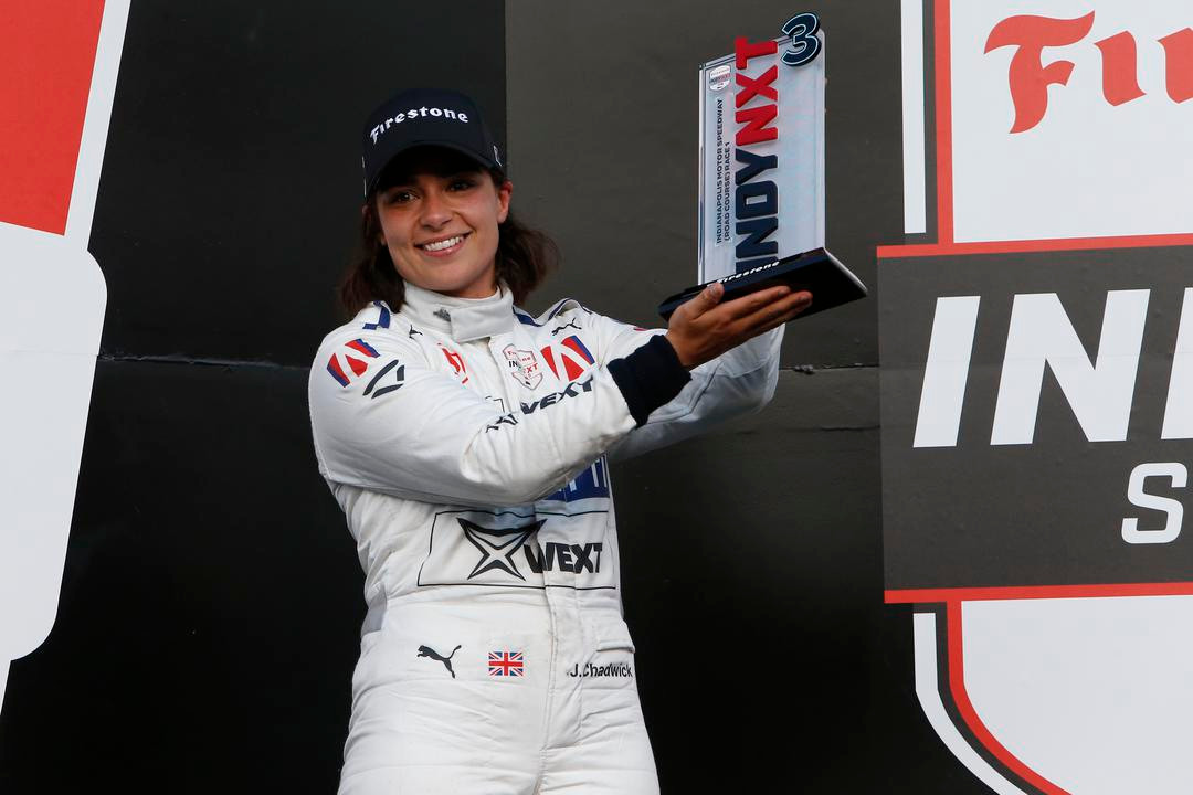 Jamie Chadwick secures first Podium in Indy NXT at Indianapolis