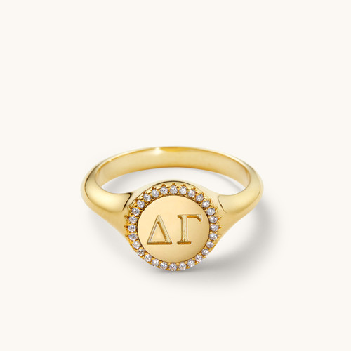 Delta Gamma Pave All Around Ring | A Little Grace