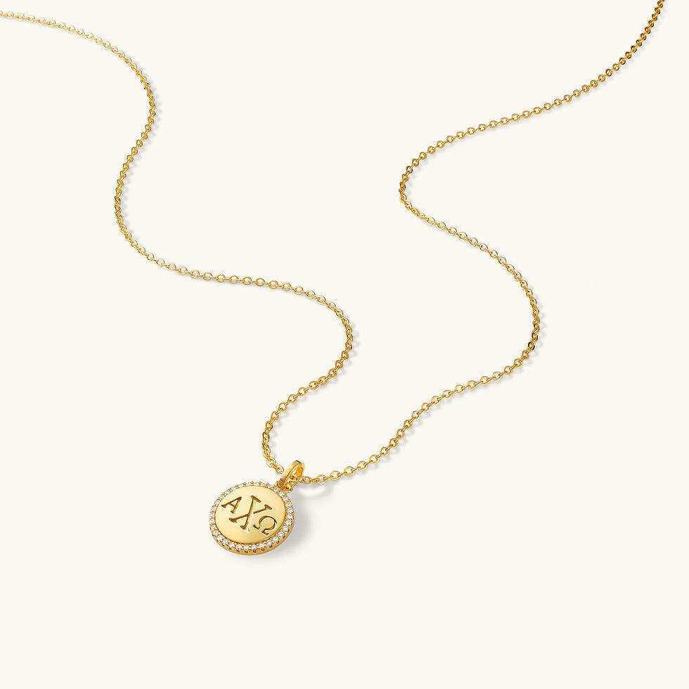 Alpha Kappa Alpha Pave All Around Ring | A Little Grace