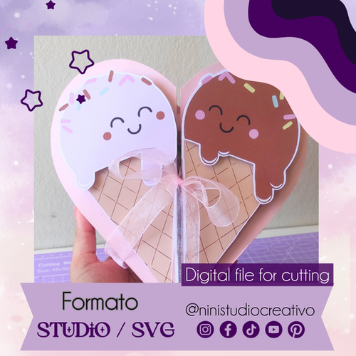 Caja corazón Barquillas | Nini Studio Creativo