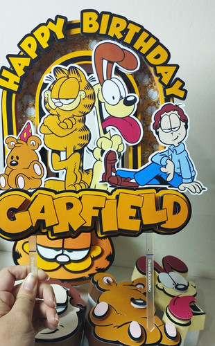 Cake topper Garfield | Nini Studio Creativo
