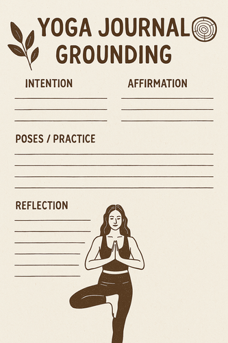 Simple Grounding Yoga Journal | Yogahabits.blog