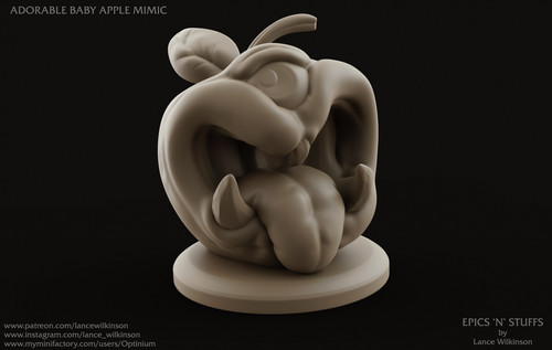 Adorable Baby Apple Mimic | 3D Printed Miniatures