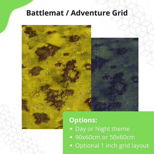 Forest Battlemat / Adventure Grid | 3D Printed Miniatures