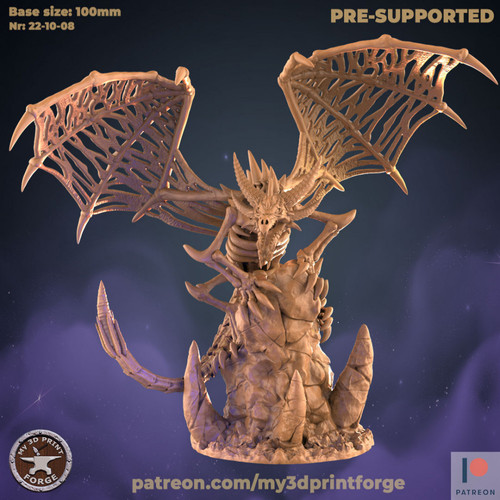 Undead Dragon | 3D Printed Miniatures
