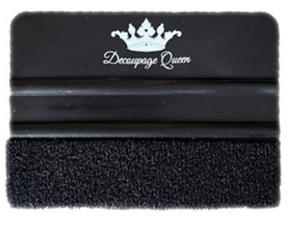 Decoupage Queen Black Felt Edge Scraper Squeegee | Craftin Chaos