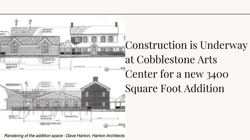 Construction is Underway at Cobblestone Arts Center for a new 3400 ...