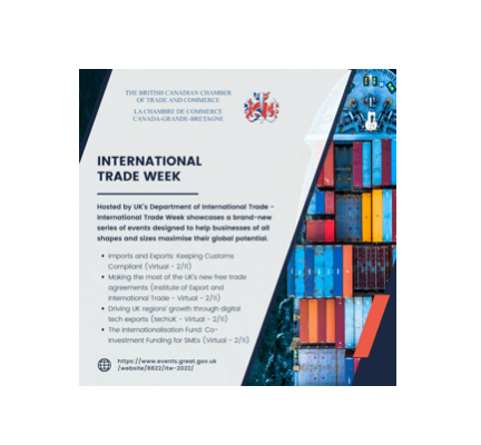 International Trade Week, Events, Workshops and Networking Opportunities