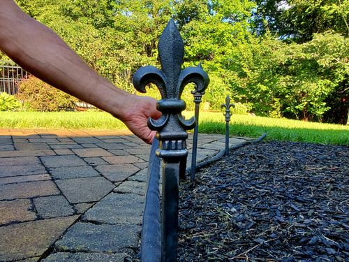 Fleur de lis Garden Hose Guides | Dirt Frog Furniture