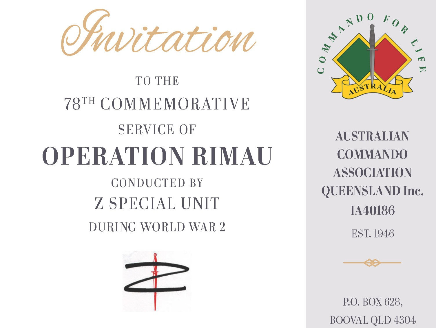 Rimau, Commando & SF Day | Aus' Commando Ass