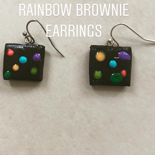 Rainbow Brownie earrings | Mysite 1