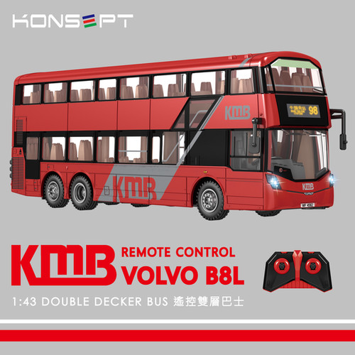K800 - KONSEPT 1:43 KMB Volvo B8L 遙控雙層巴士 | Playable Creation