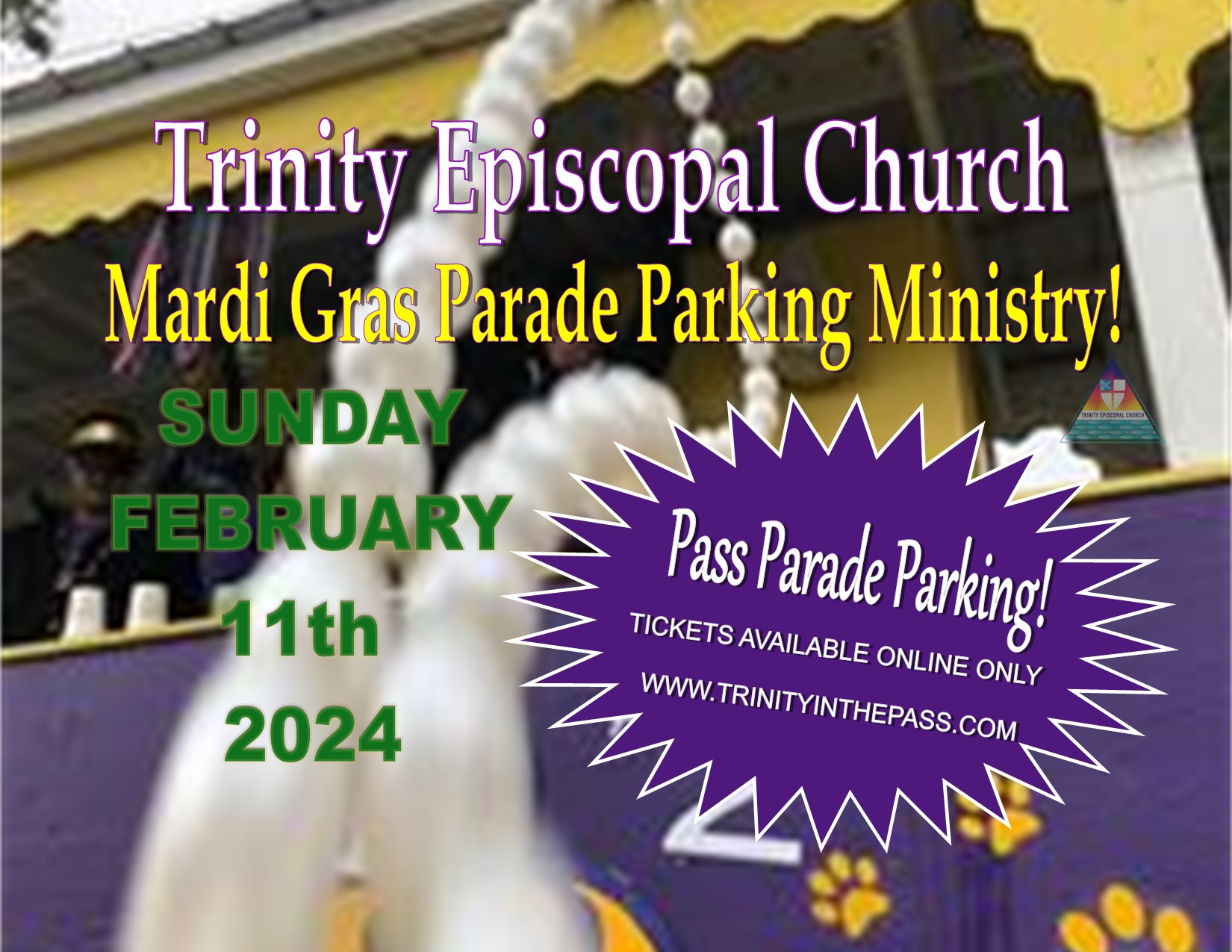 Trinity Episcopal Church Pass Parade Parking Fundraiser Trinity In Trinity Episcopal Church Pass Parade Parking Fundraiser Trinity In