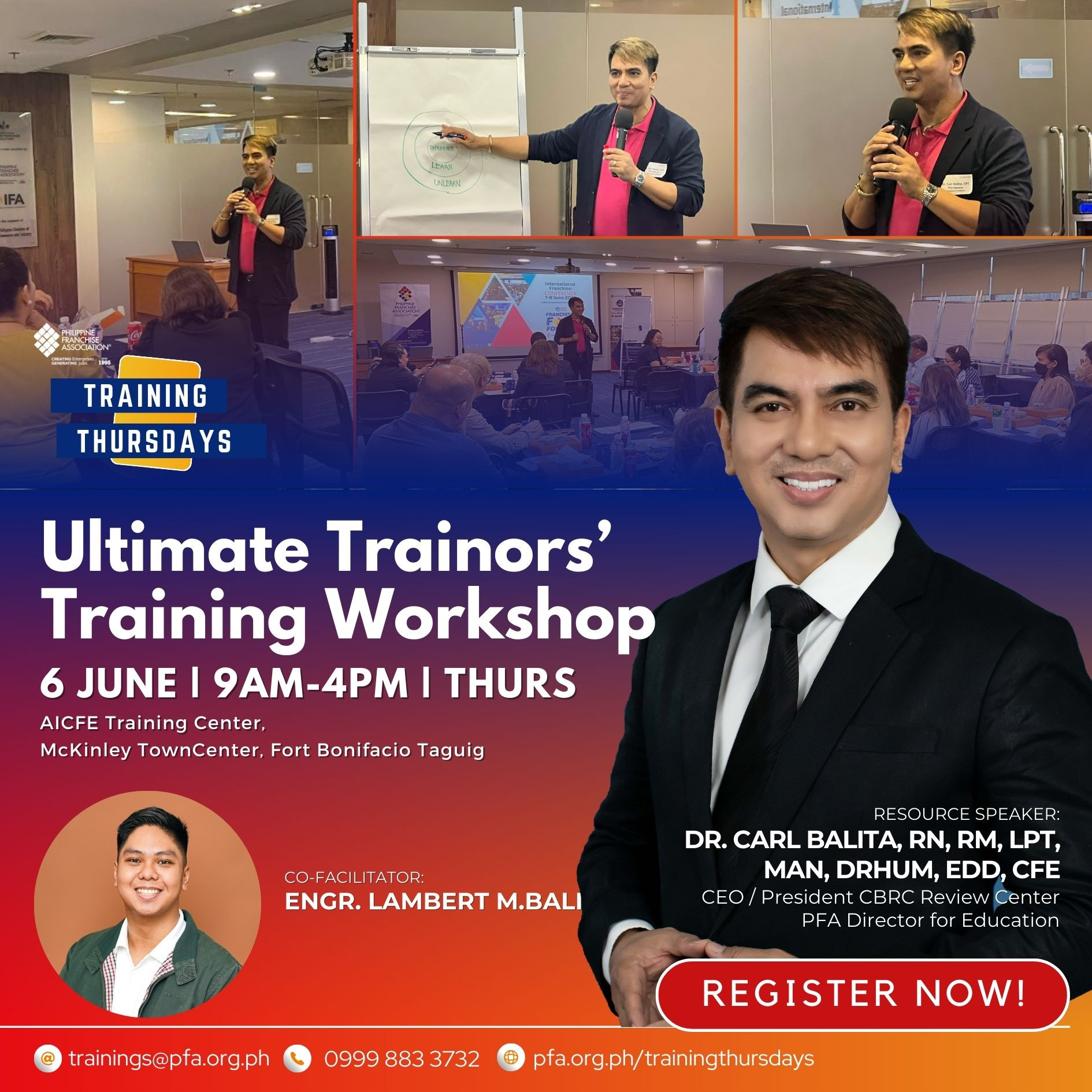 Ultimate Trainors’ Training Workshop | Philippine Franchise