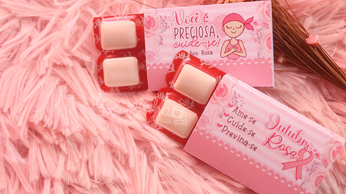 Chicletes Outubro Rosa | Loopinha Artes