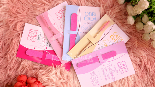 Cards/ Cartão Brinde Geral (lixa e escovinha) | Loopinha Artes