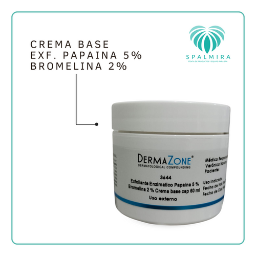 3644C EX. PAPAINA 5%, BROMELINA 2% CREMA 60 ML | Spalmira