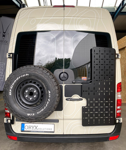 Heckträger für Mercedes Benz Sprinter und VW Crafter | Black Silver Beast