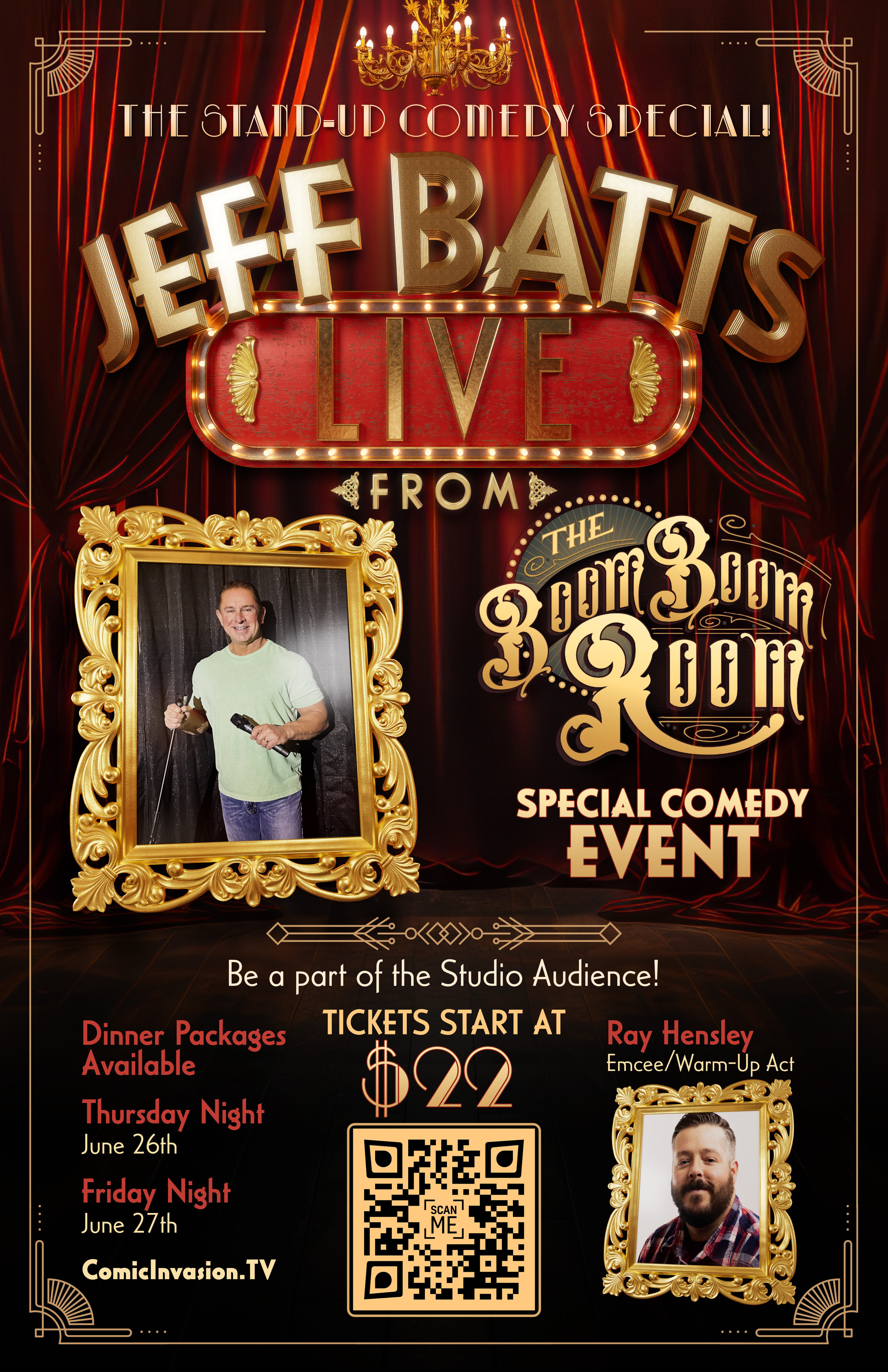 Jeff Batts LIVE from the BOOM BOOM ROOM in St. Louis, Mo | Comic Invasion