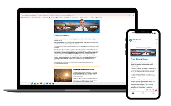 Sean Dillon MP | Member for Gregory