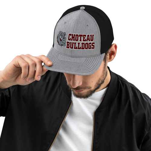 Choteau Bulldogs Trucker Cap, School Spirit Hat | ChristaMorganDesign
