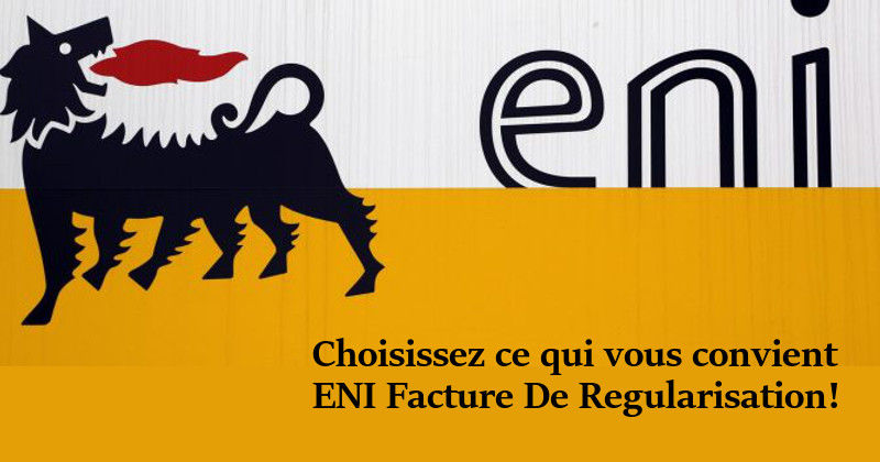 ENI Facture De Regularisation | ENI Service Client