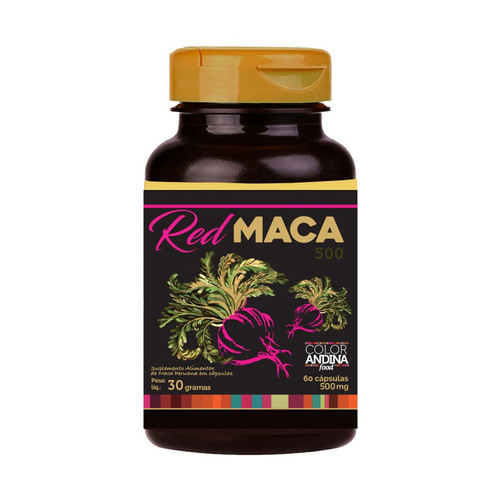 Maca Red color andina 60caps | Atacado Dos Naturais