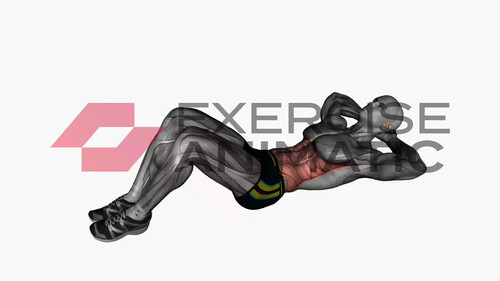 Alternating oblique sit ups | Exercise Animatic