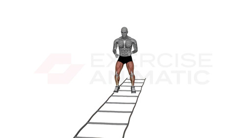 Agility Ladder Lateral Movement In In Out | Exercise Animatic