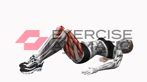 Glute Bridge with Abduction bodyweight | Exercise Animatic