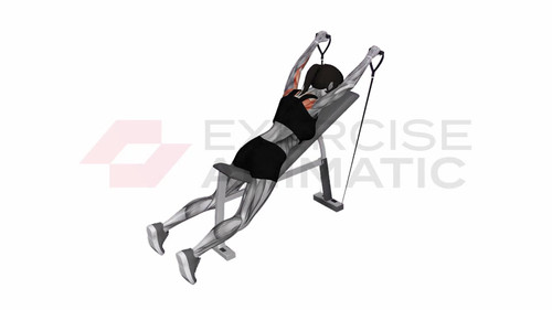 Band Incline Y Raise female | Exercise Animatic