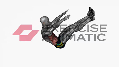 W superman crunches | Exercise Animatic