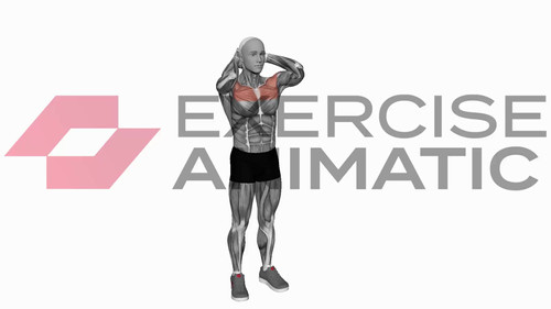 Bodyweight Standing Triangle Fly | Exercise Animatic