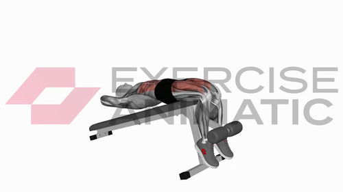 Decline sit up | Exercise Animatic