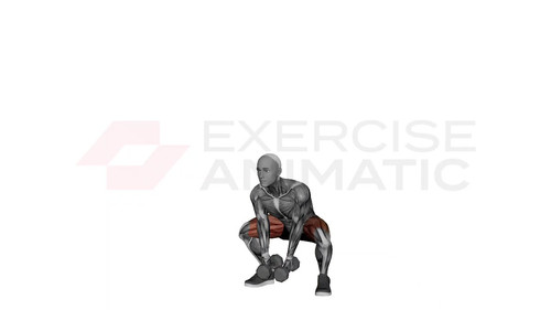 Dumbbell Frog Jumps | Exercise Animatic