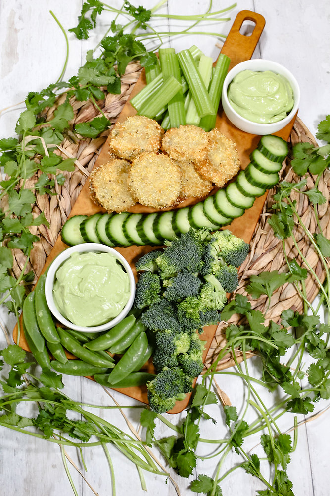 Green Goddess Crudité Board