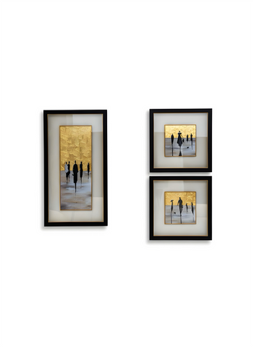 Shadows in Gold Wall Art | Diyar Luxury Home