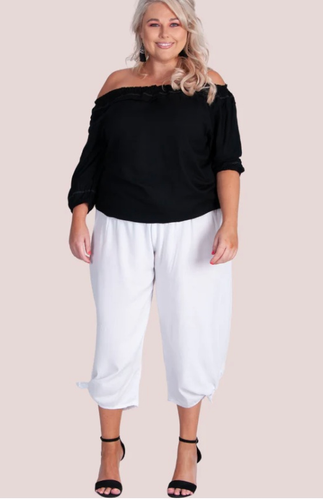 Bodacious 3/4 Rouched Tie Pant | TORMONZ Collective