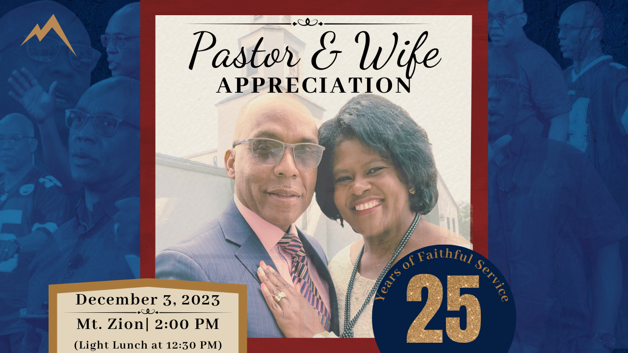 Pastor Appreciation Service | MtZion ChurchOntario