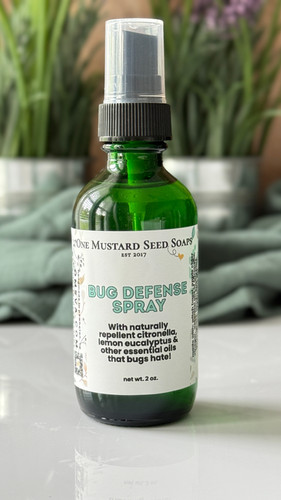 Natural Bug Spray | Herbal Bug Defense Spray | One Mustard Seed Soaps