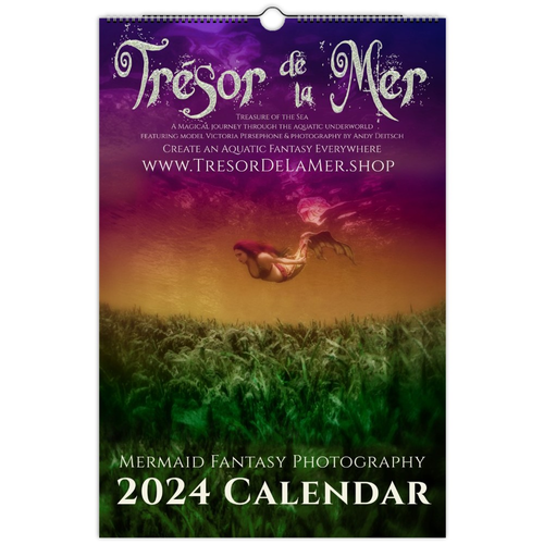 Trésor de la Mer 2024 Mermaid Fantasy Photography Calendar 11" x 16 ...